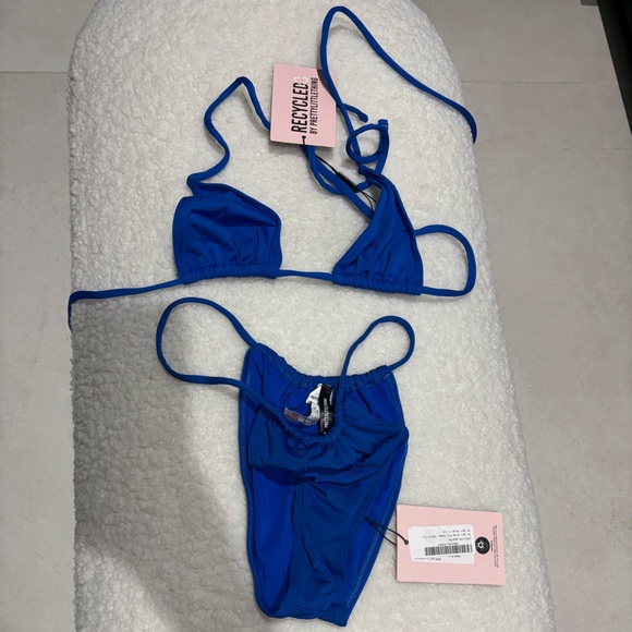 PrettyLittleThing | Swim | Prettylittlething Blue Bikini Set | Poshmark